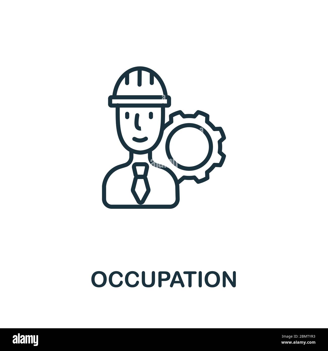 Occupation icon from business training collection. Simple line ...