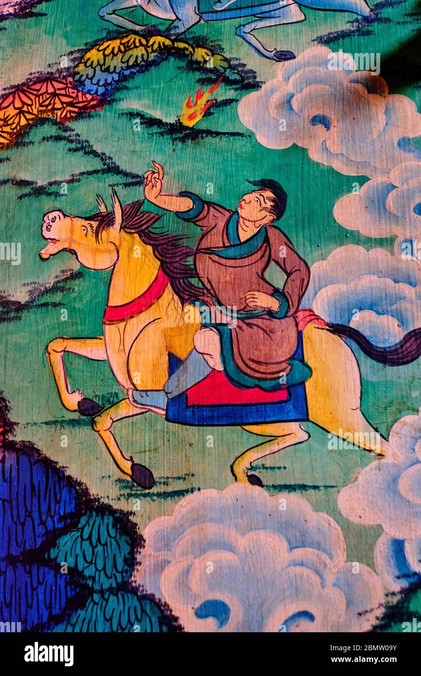 India, West Bengal, Darjeeling, Ghum, Yiga Choeling Monastery Stock ...