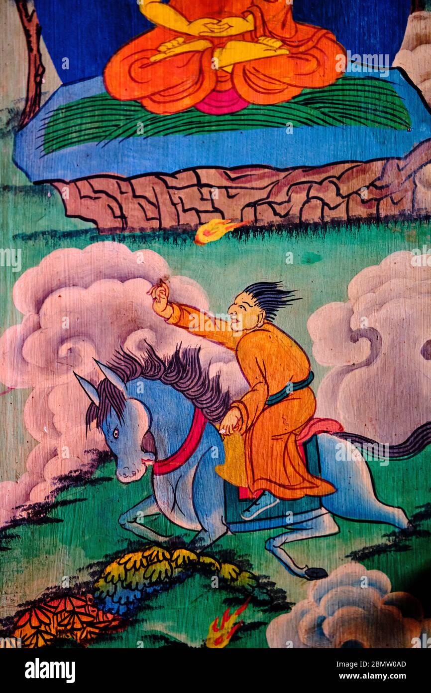 India, West Bengal, Darjeeling, Ghum, Yiga Choeling Monastery Stock ...