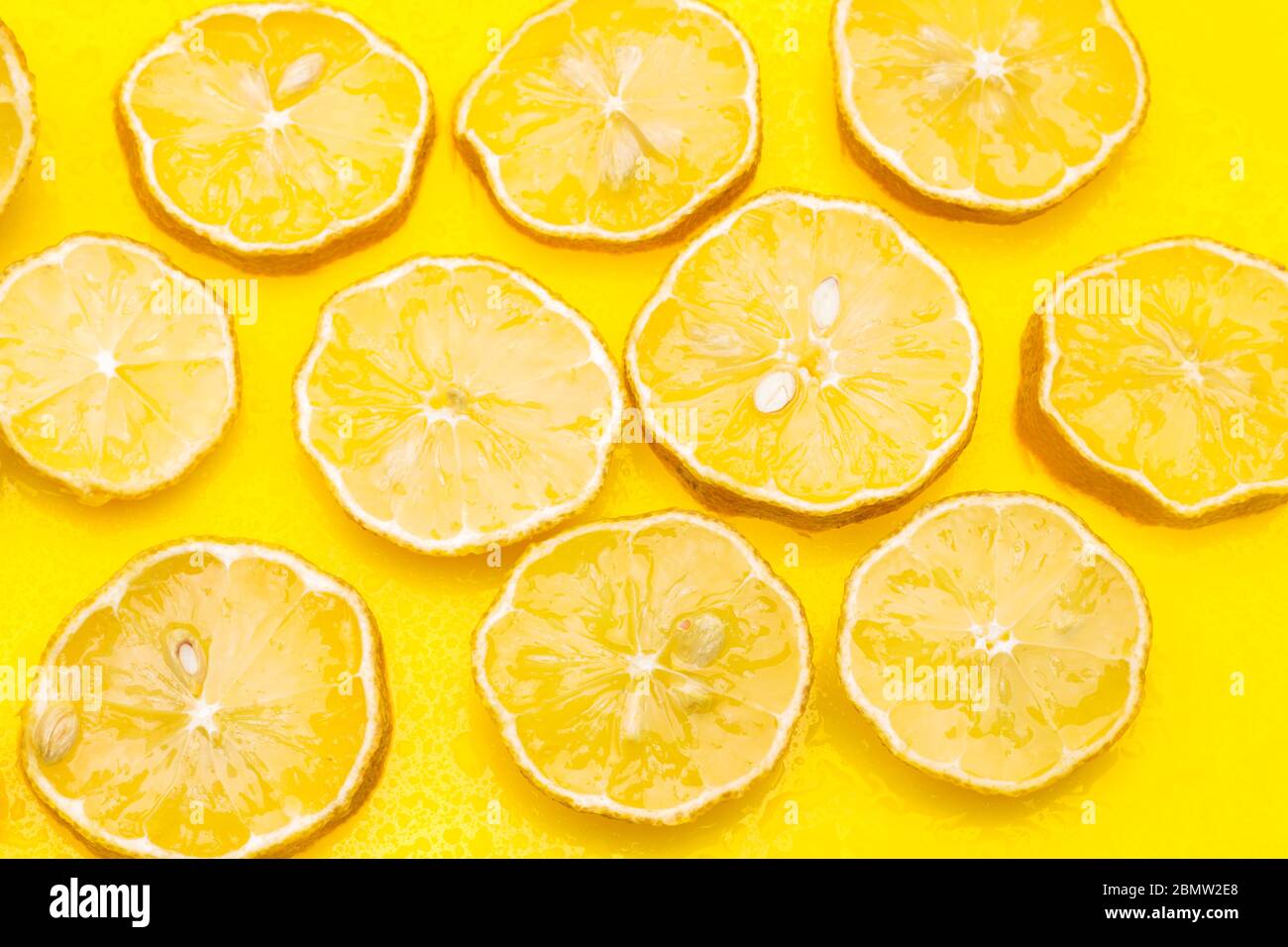 Lemon yellow citrus fruit full of vitamins, ideal for the diet due to ...