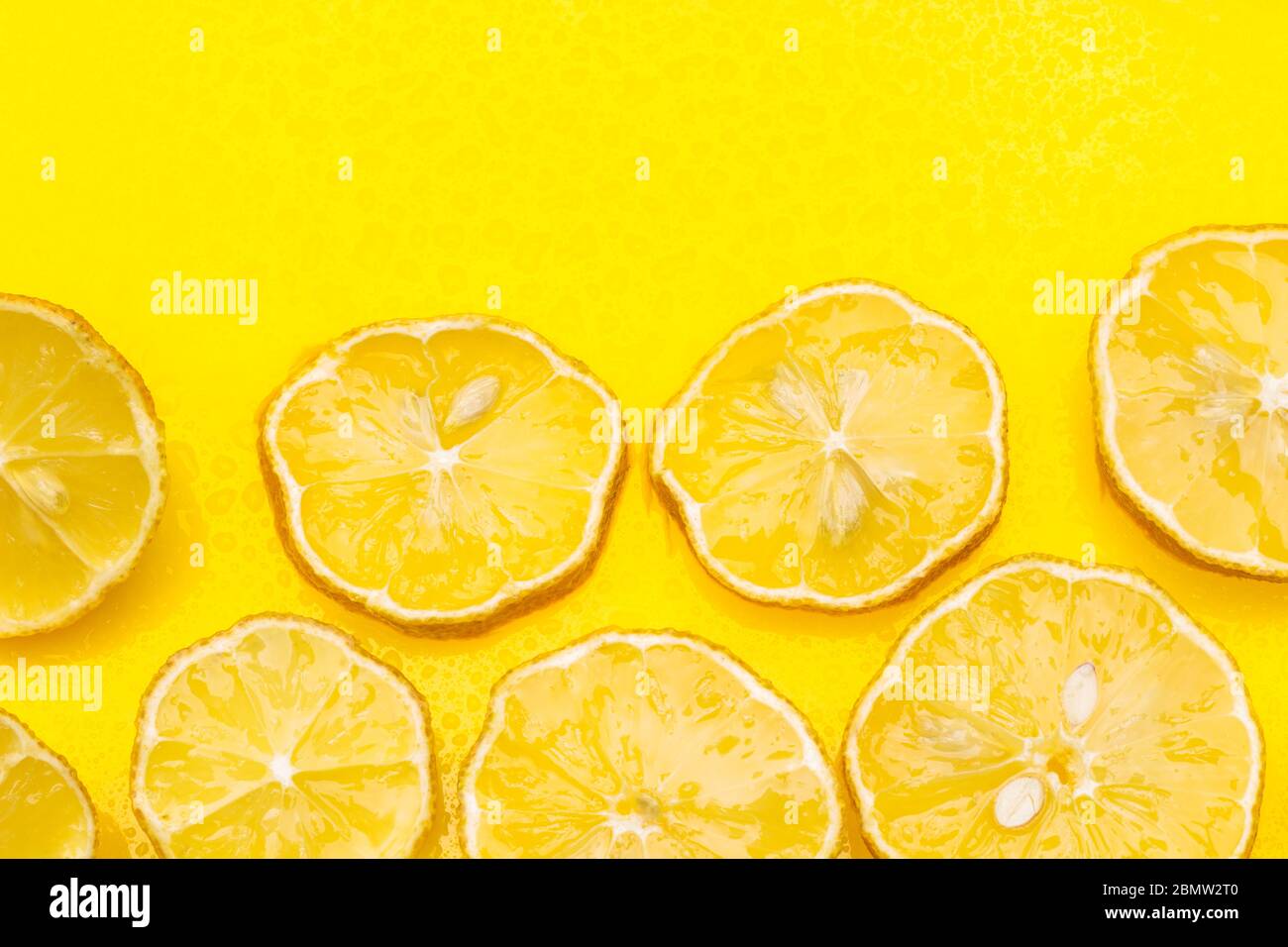 Lemon yellow citrus fruit full of vitamins, ideal for the diet due to ...