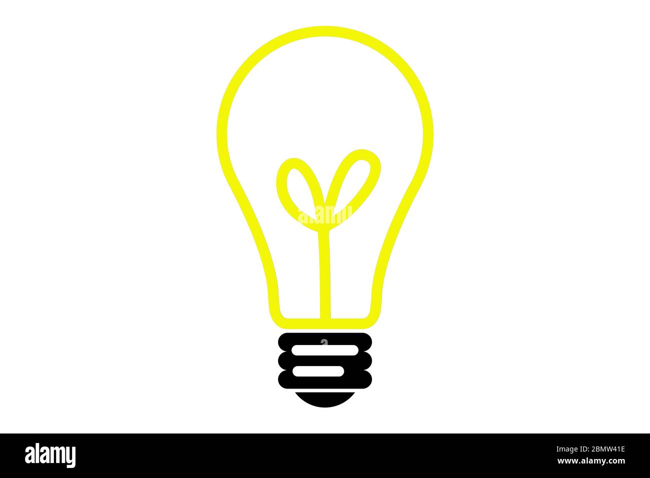 Yellow Lamp Over White Background Stock Photo - Alamy