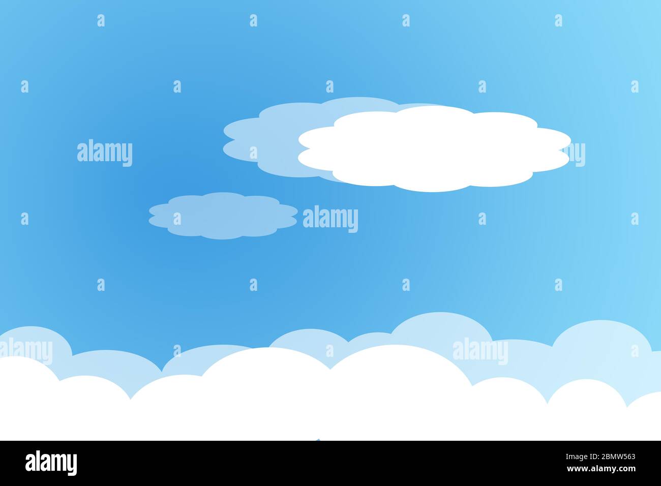 Blue Sky and Clouds Together Stock Photo - Alamy