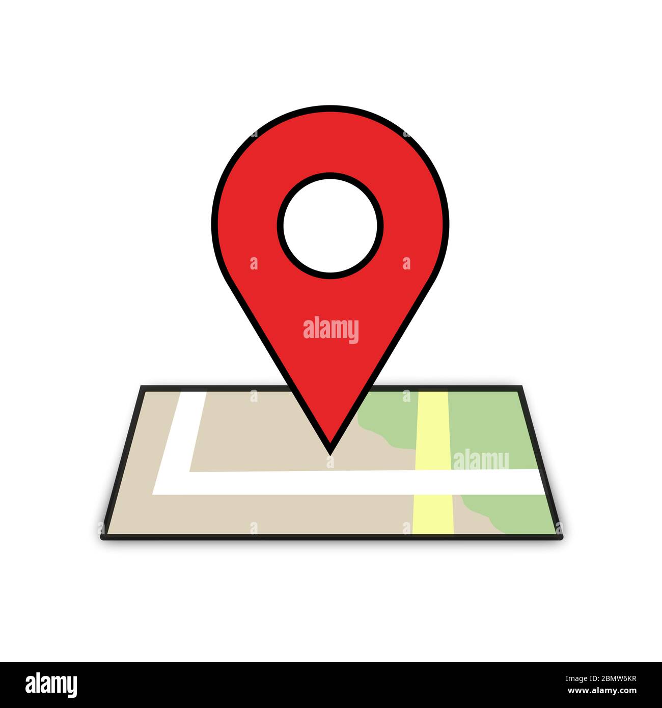 Map Markers ve Location Pin Stock Photo - Alamy