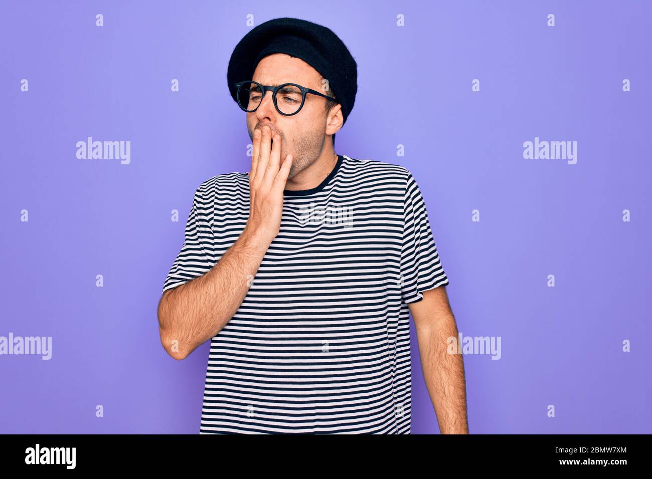 Man beret sleep hi-res stock photography and images - Alamy