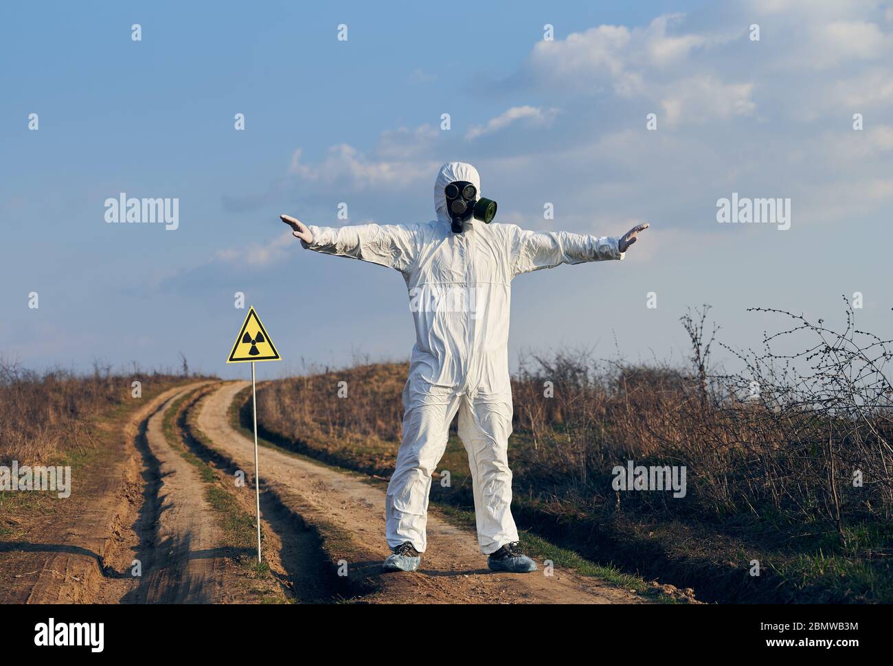 Radiation hazard warning road sign hi-res stock photography and images ...