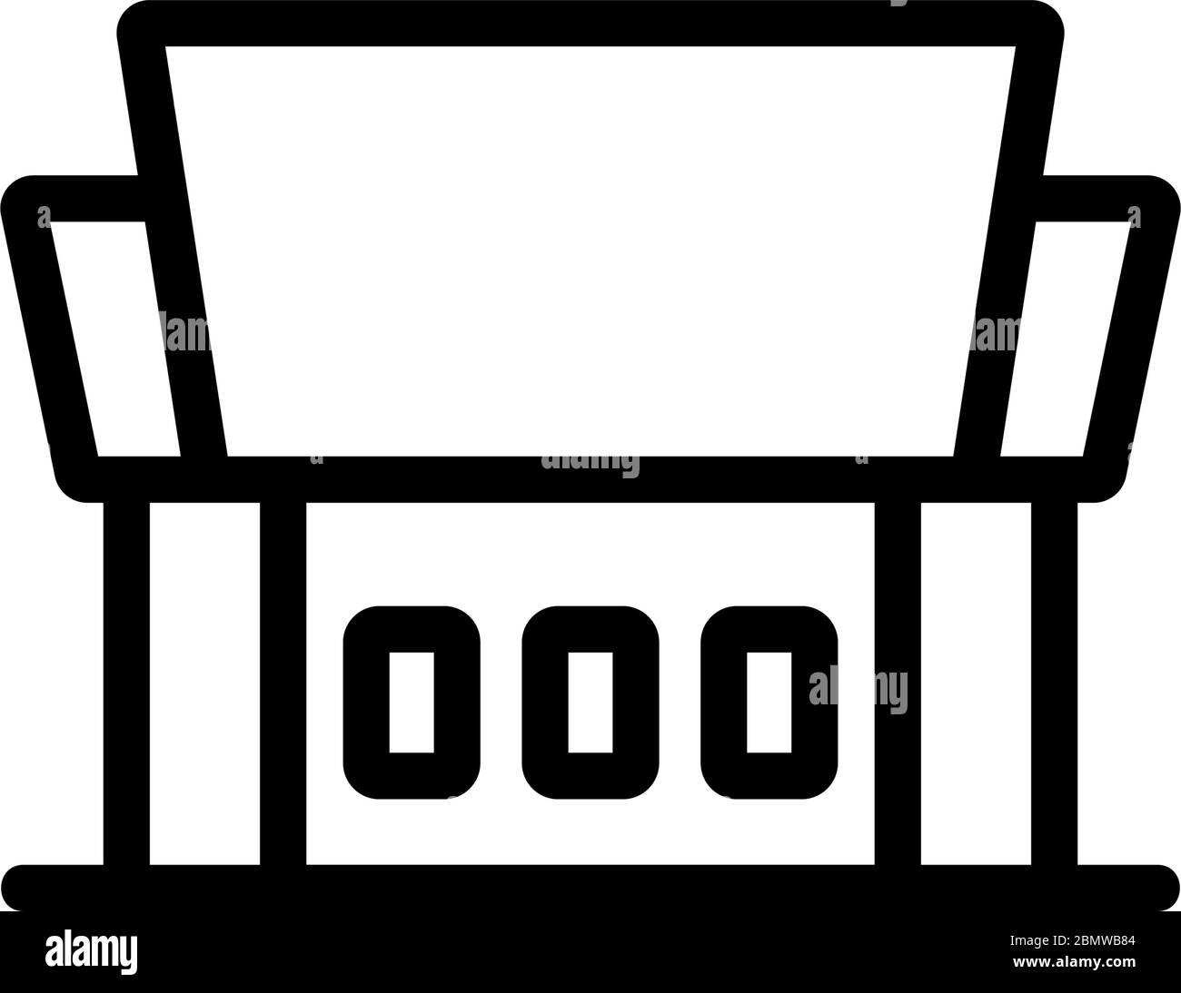 classical architectural temple icon vector outline illustration Stock ...