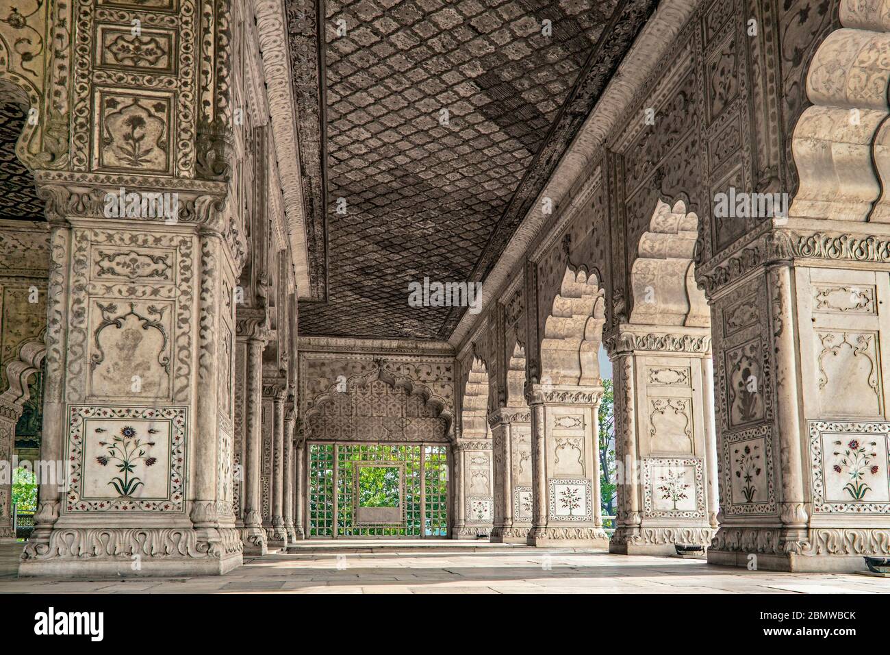 Side view Diwan-e-Kas Red Fort Delhi India Stock Photo - Alamy