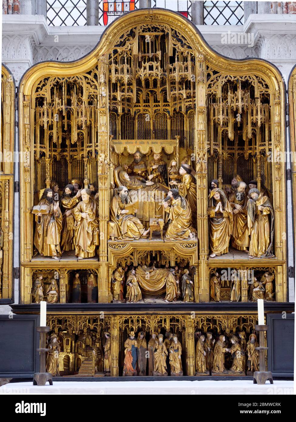 Marienkirche, Antwerpener Retabel, Flügelaltar, Altstadt, Lübeck, Schleswig-Holstein ...