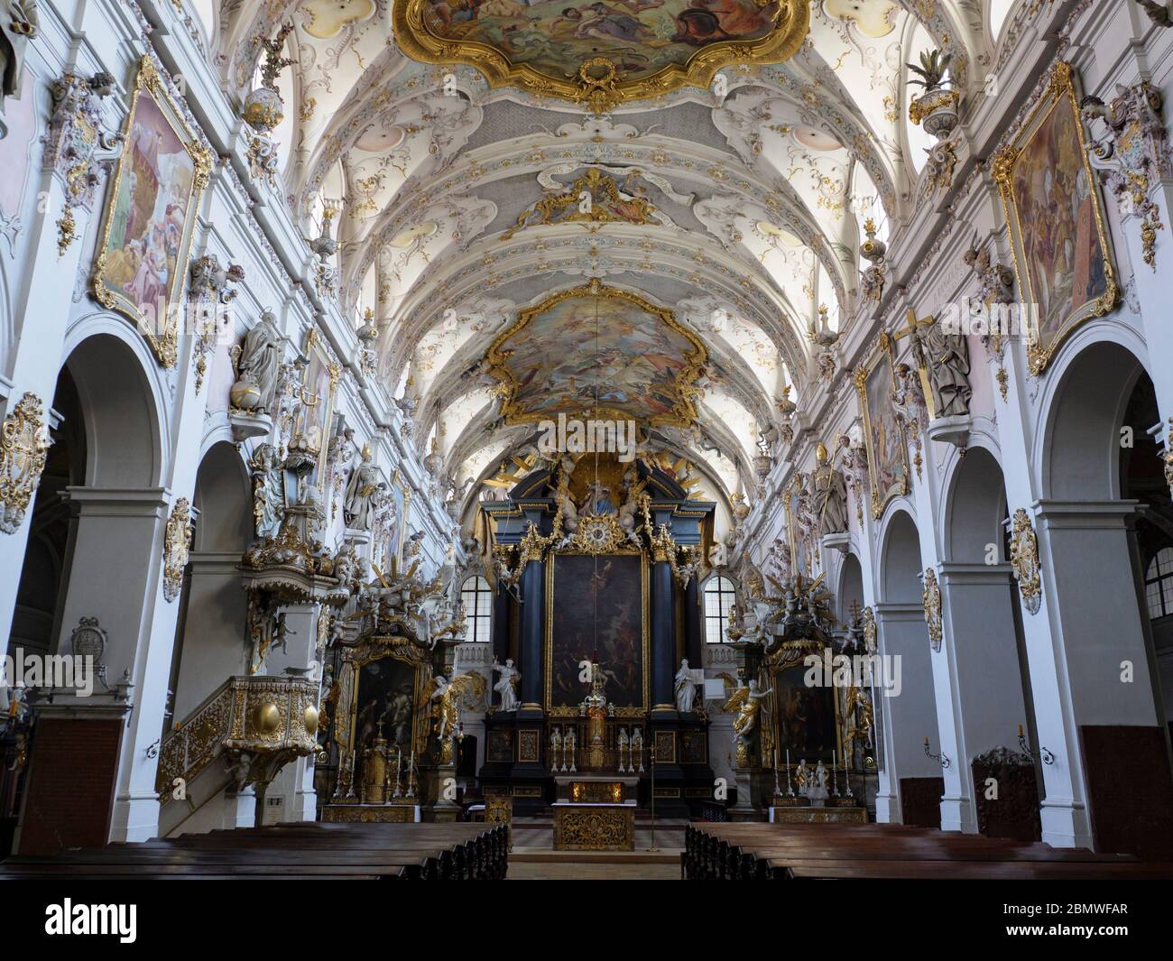 Regensburg, Altstadt, Kirche St. Emmeran, UNESCO Welterbe, Bayern ...