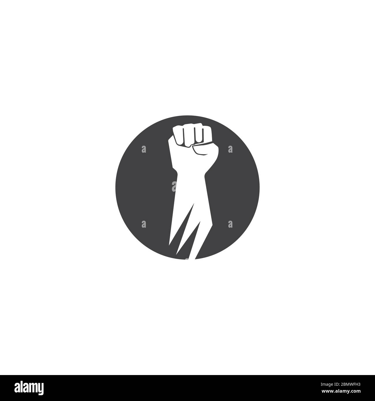 Strong hand Logo Template vector image Stock Vector Image & Art - Alamy