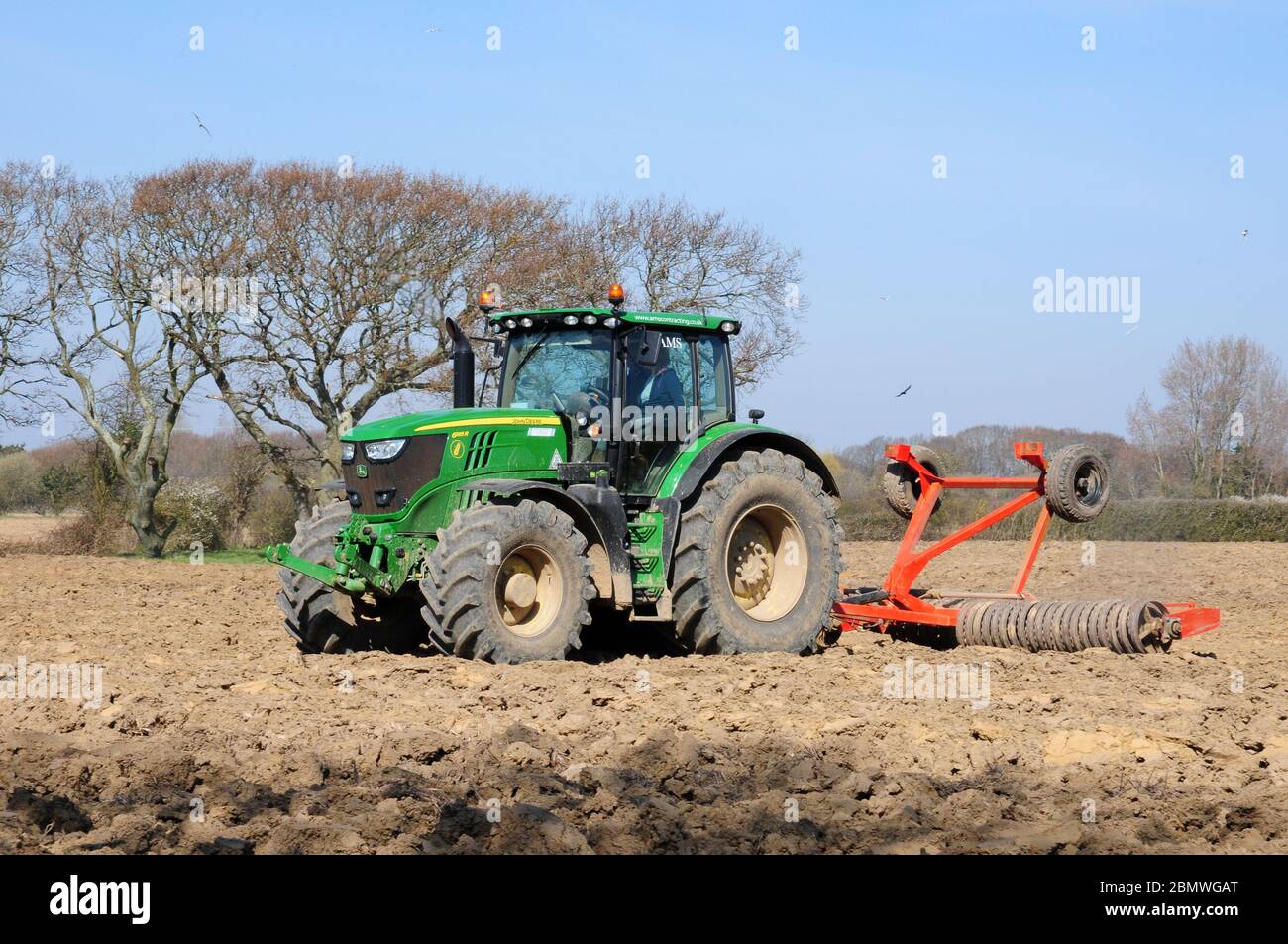Rolling ploughed field. Coastal Plain Stock Photo - Alamy