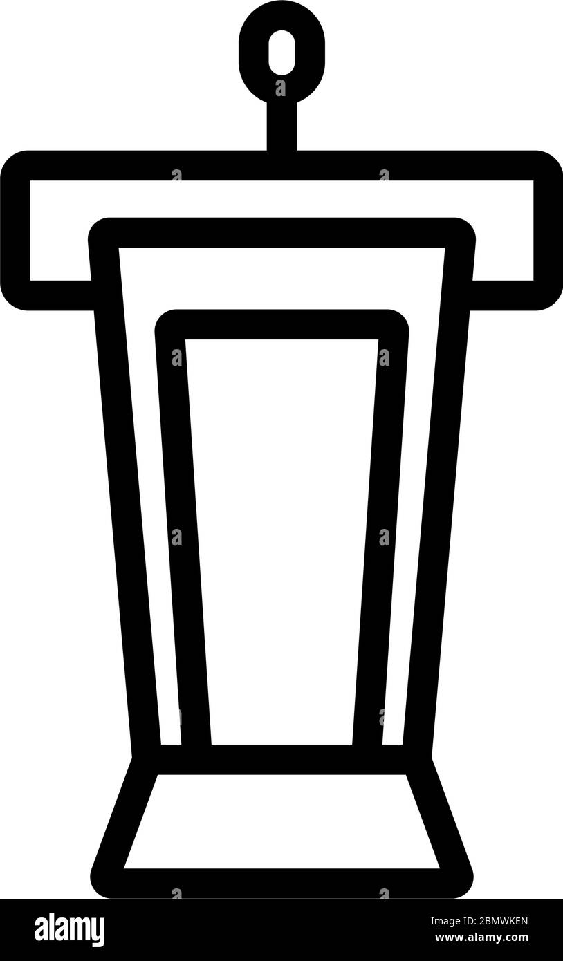 communication platform icon vector outline illustration Stock Vector ...