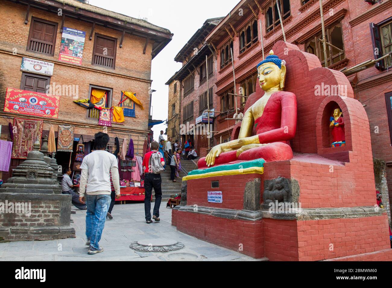 Bhudda Statue in Kathmandu Stock Photo - Alamy