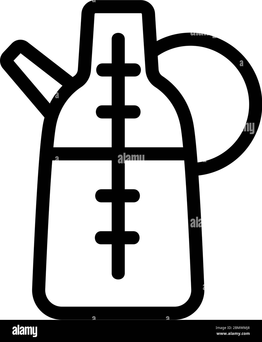 jug of oil with displacement icon vector outline illustration Stock ...