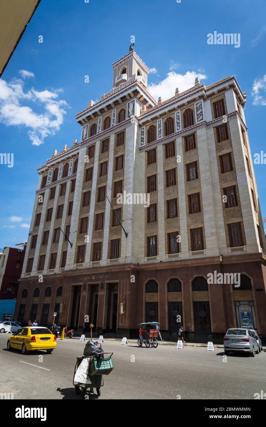 Bacardi Building, an Art Deco Havana landmark built in 1930, Havana ...
