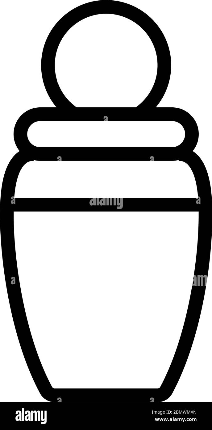 oil can with big round lid icon vector outline illustration Stock ...