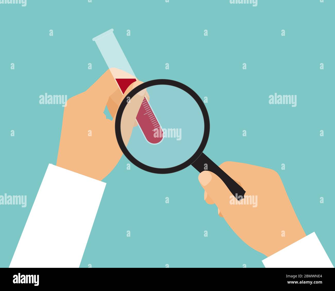 Hand drawing health analysis Stock Vector Images - Alamy