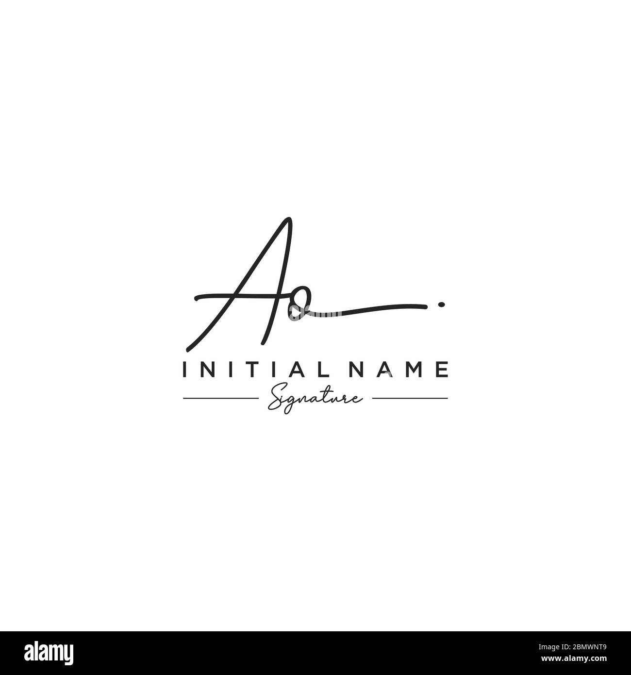Ao letter logo hi-res stock photography and images - Alamy