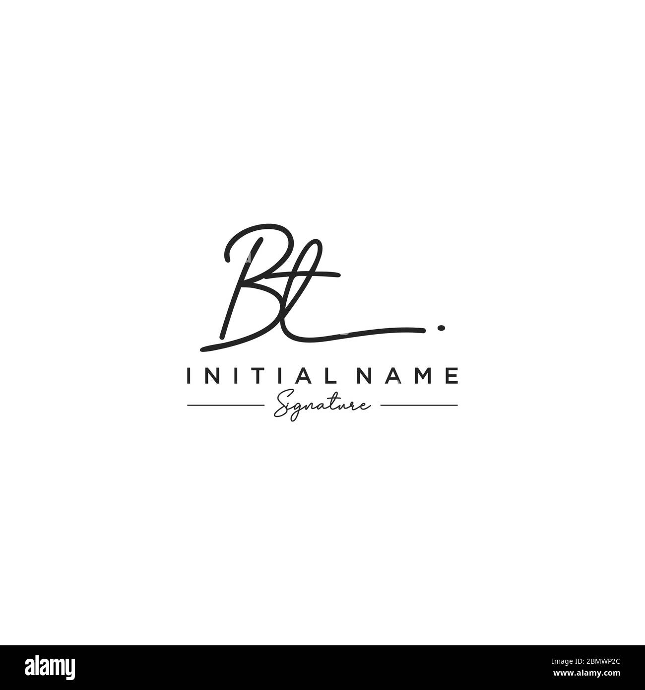 Bt letter logo hi-res stock photography and images - Alamy