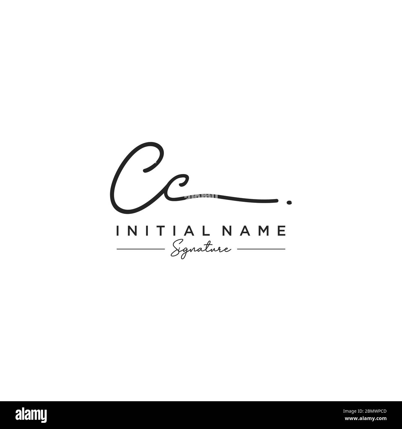 Letter cc logo hi-res stock photography and images - Alamy