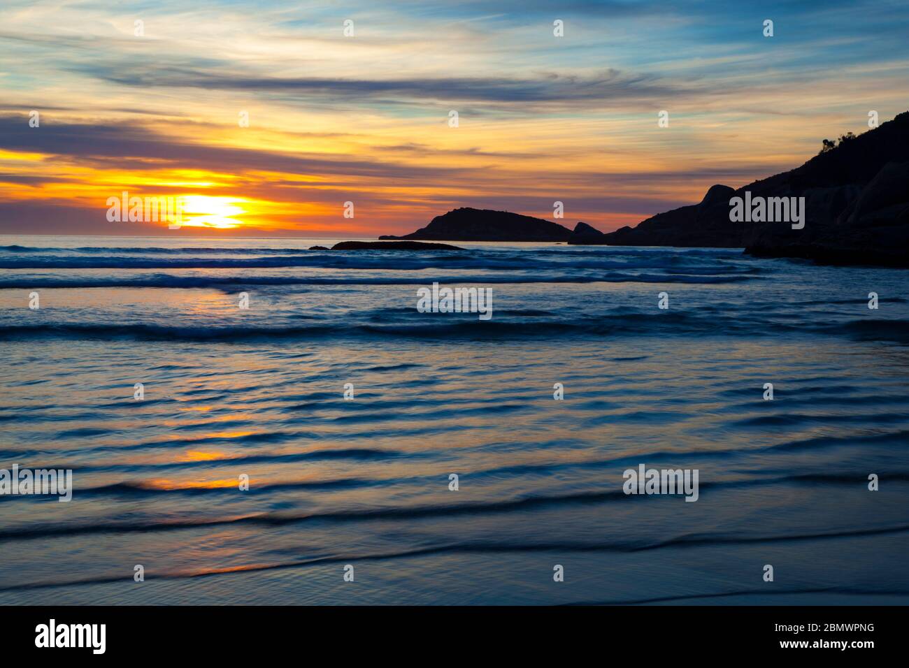 Sunset at Squeaky Beach at Wilsons Prom - so named because it squeaks ...