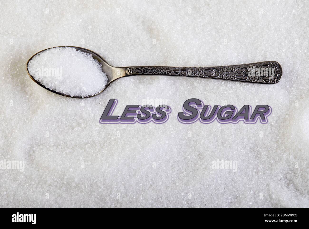 Eat less sugar text hi-res stock photography and images - Alamy