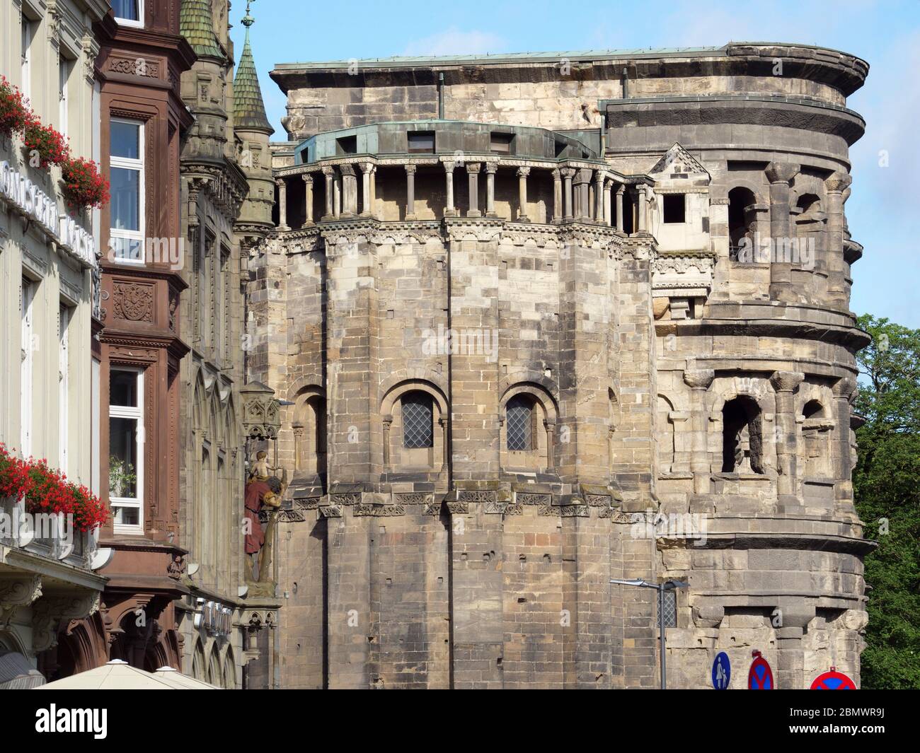 Porta Nigra, Trier, UNESCO Welterbe, Rheinland-Pfalz, Deutschland Stock ...