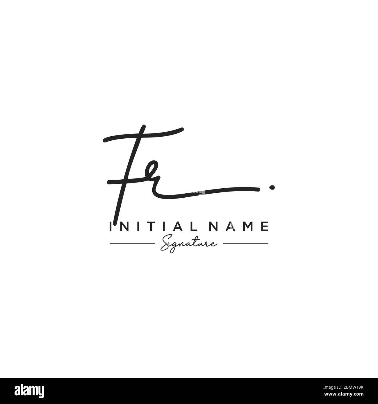 Letter fr logo hi-res stock photography and images - Alamy