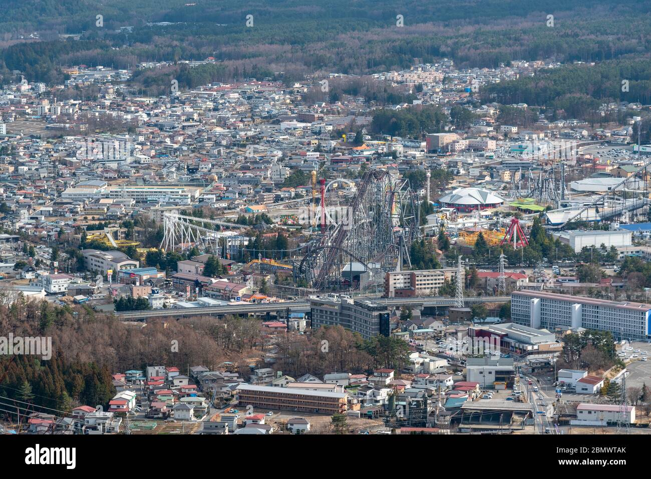 Aerial view of a city in Japan Stock Photo - Alamy
