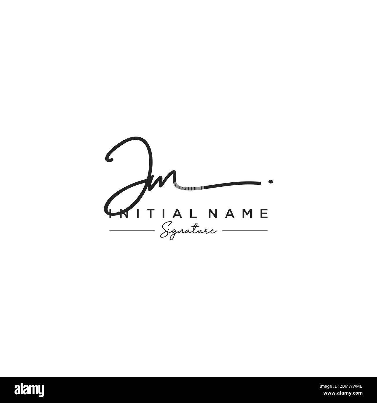 Jm letter logo hi-res stock photography and images - Alamy