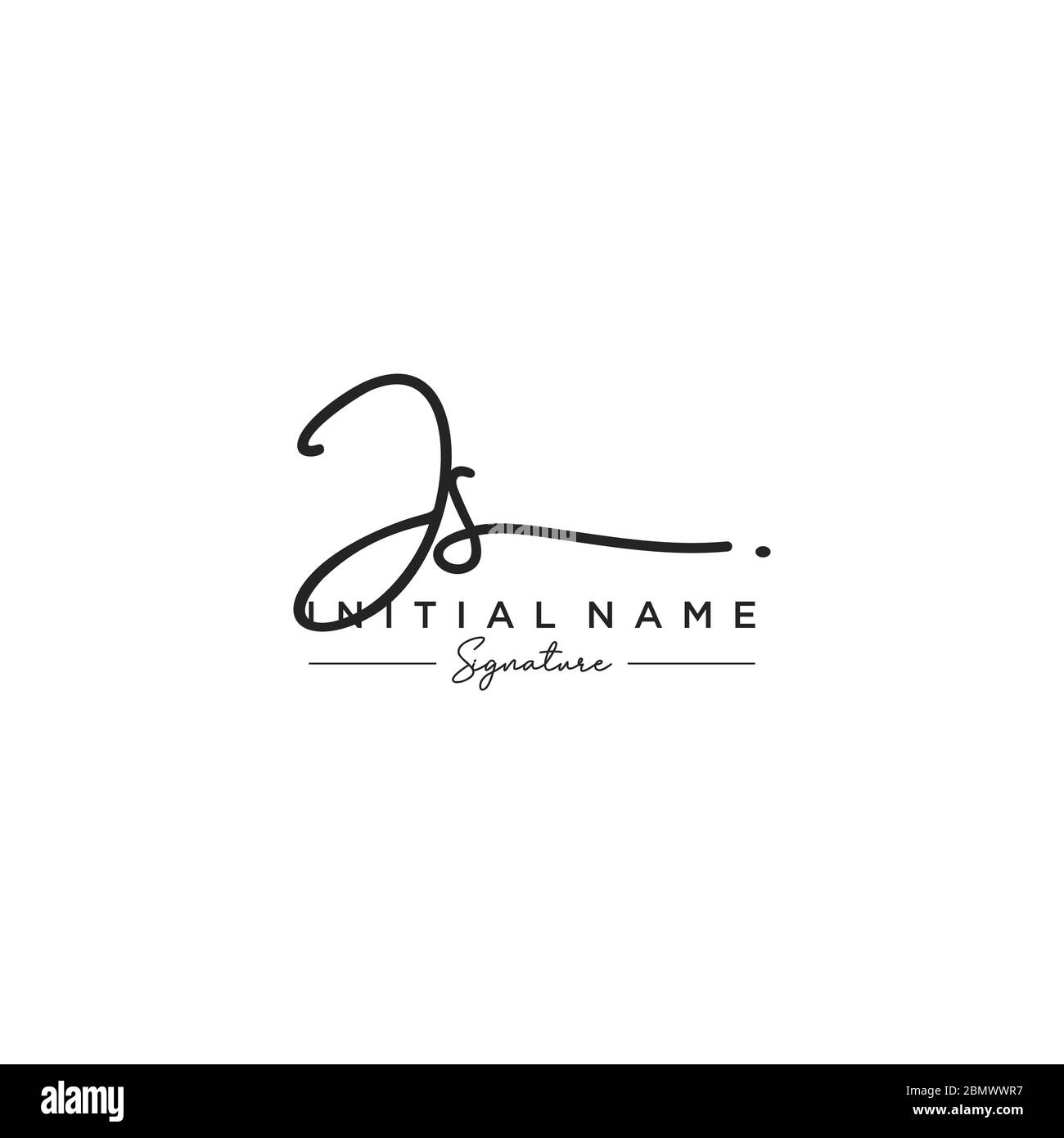 Letter js logo hi-res stock photography and images - Alamy