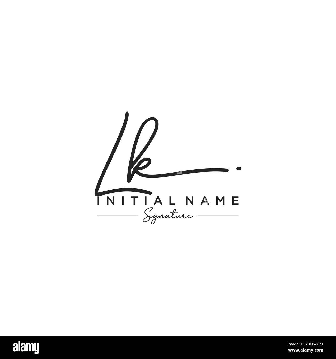 Letter lk logo hi-res stock photography and images - Alamy