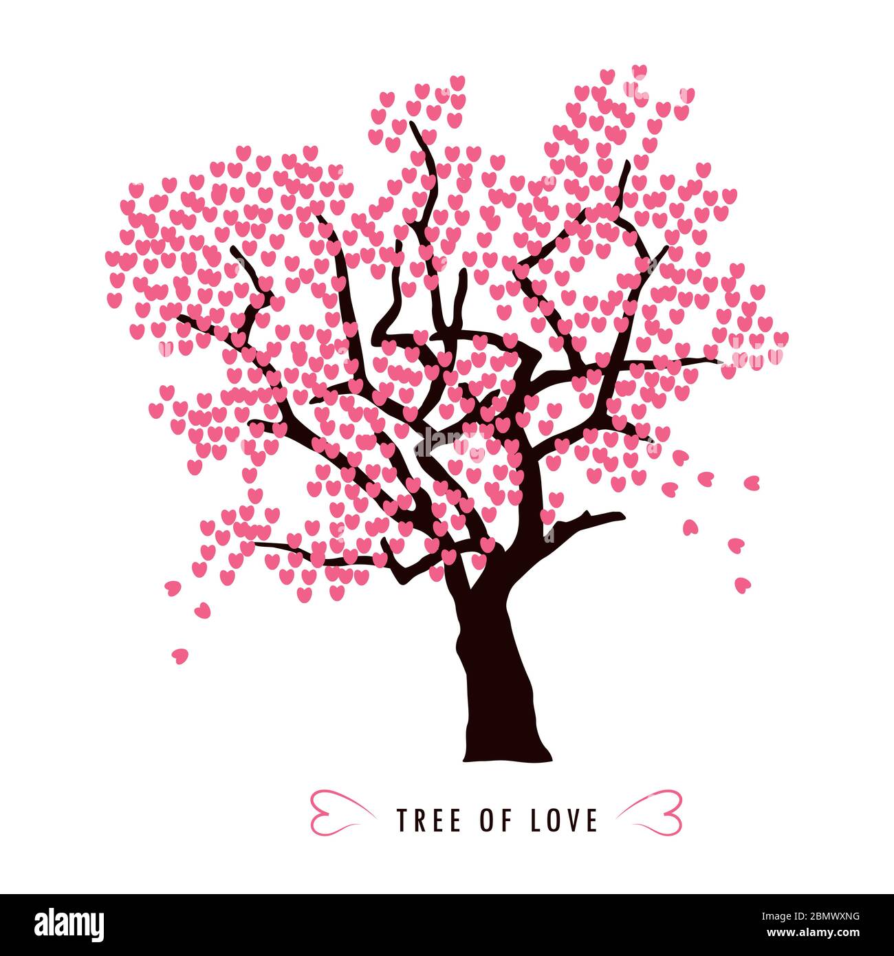 Beautiful tree illustration Cut Out Stock Images & Pictures - Alamy