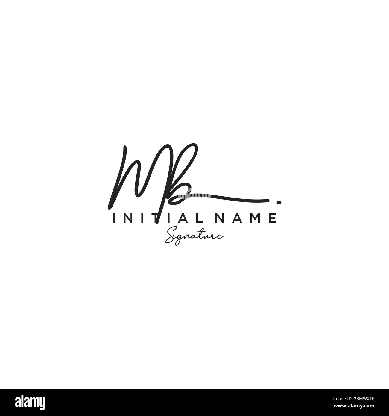 Letter mb logo Stock Vector Images - Alamy