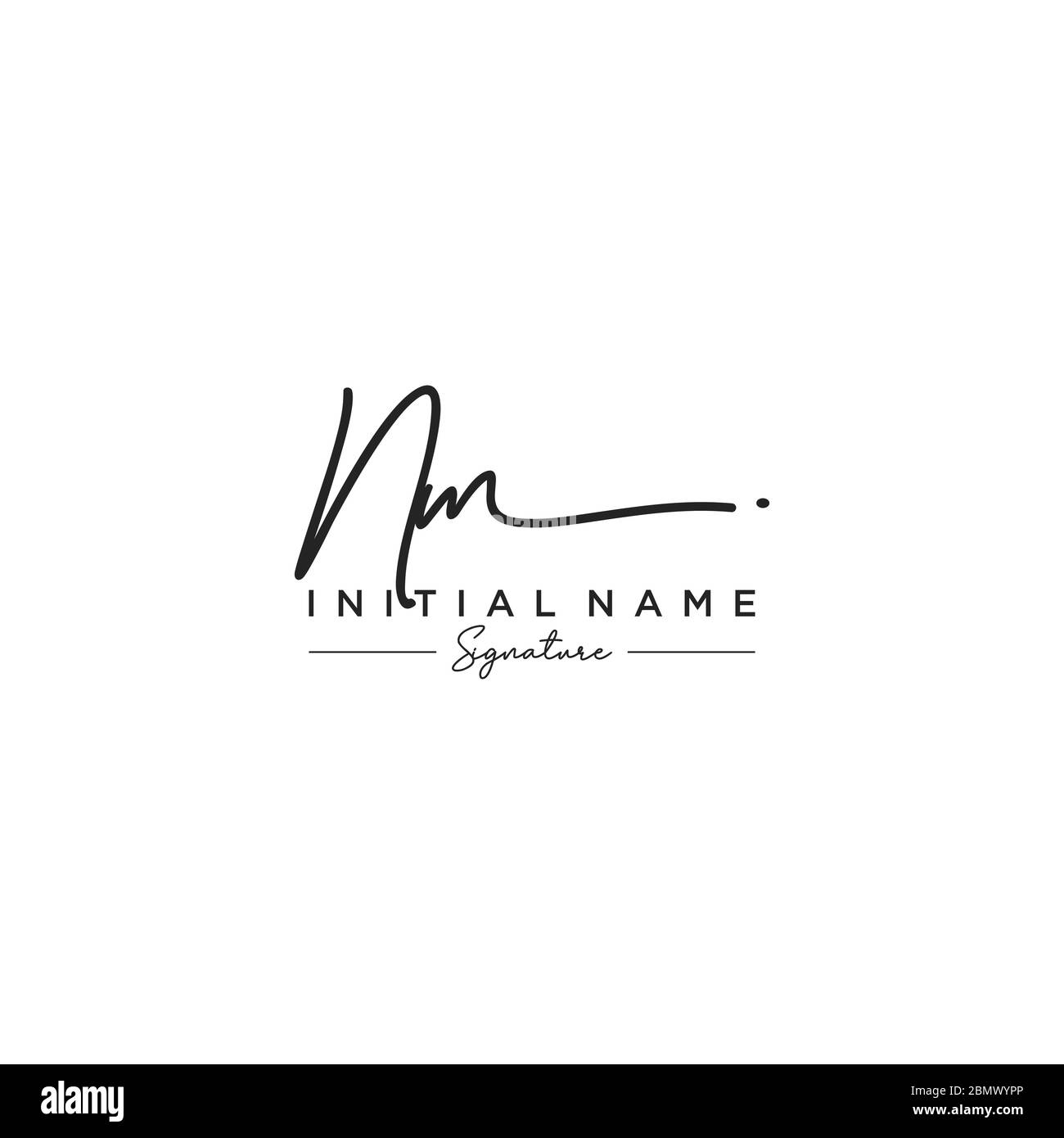 Nm logo initial hi-res stock photography and images - Alamy