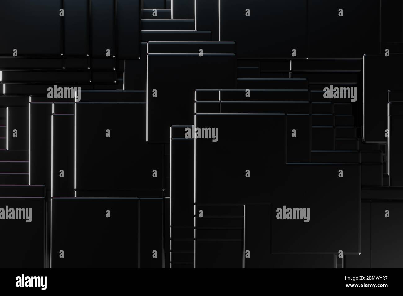 Abstract Cube Particle Background Construction Block Technology Computer Graphic Background3d