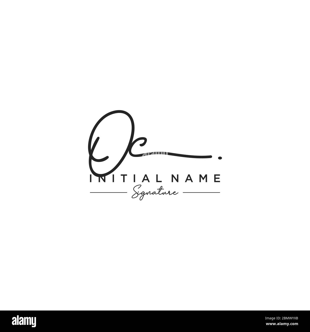 Oc font Stock Vector Images - Alamy