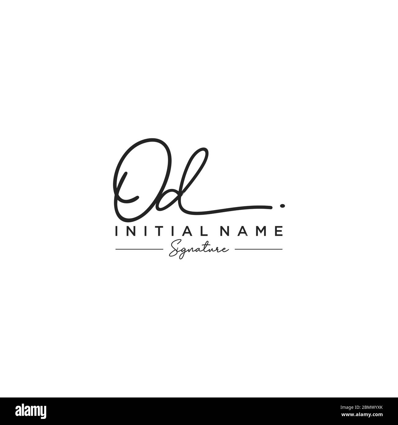 Od logo design hi-res stock photography and images - Alamy