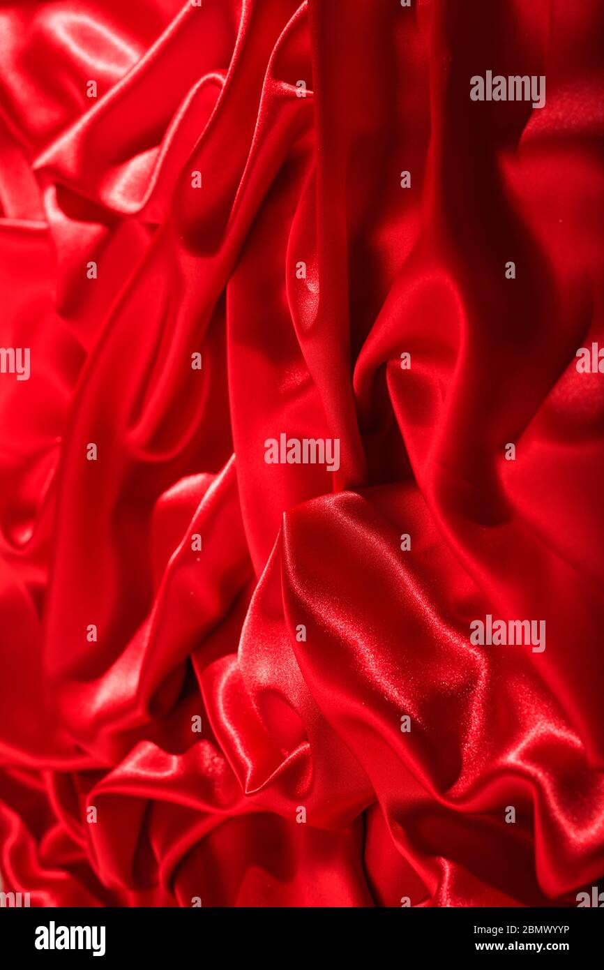 Luxury red satin background, event invitation, card or advertising ...