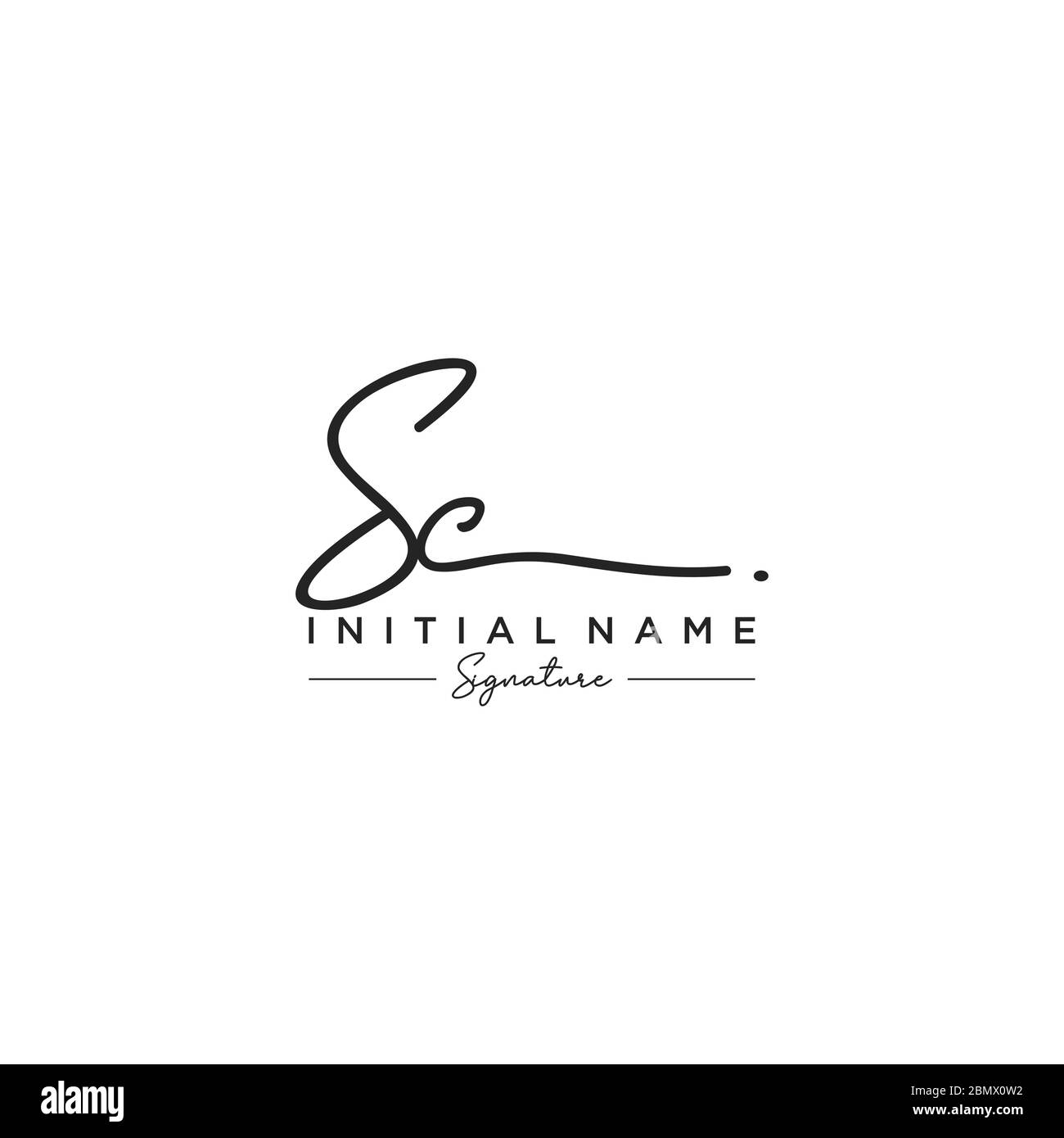 Letter sc logo hi-res stock photography and images - Alamy