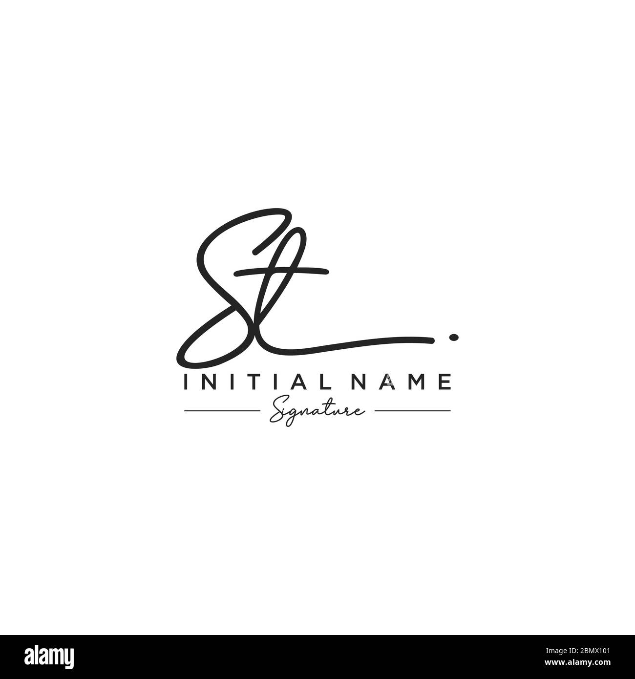 Letter st logo hi-res stock photography and images - Alamy