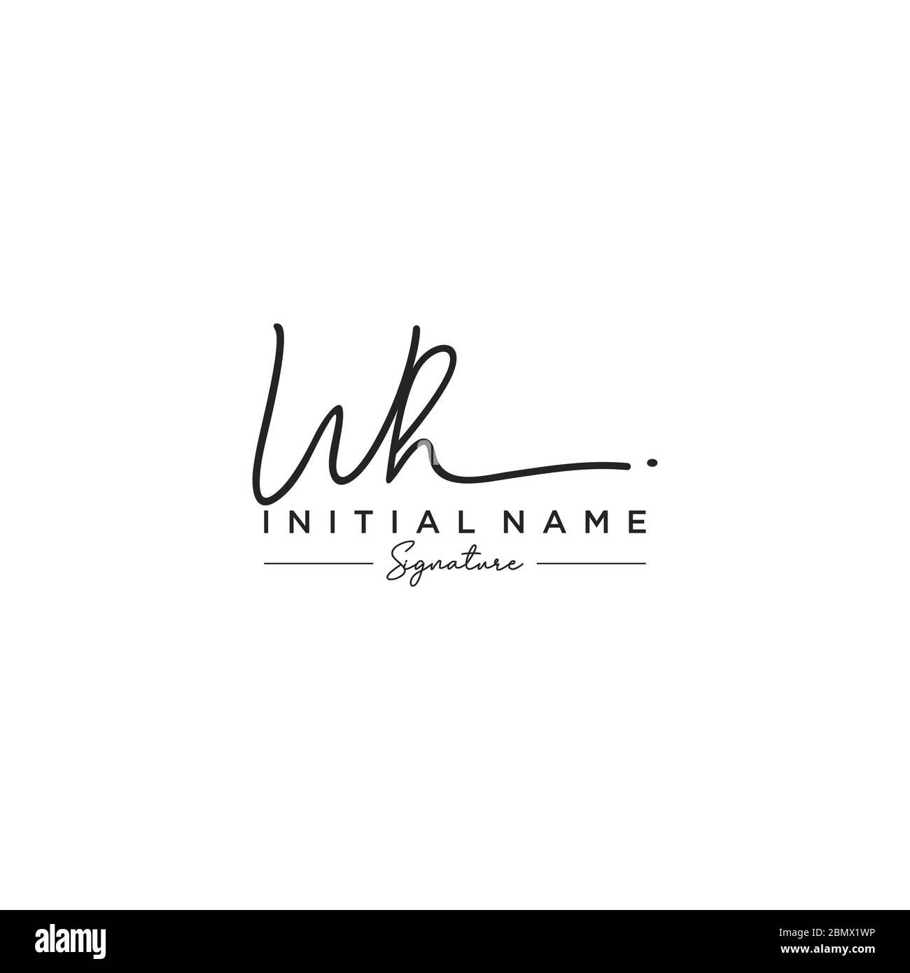 Wh modern logo hi-res stock photography and images - Alamy