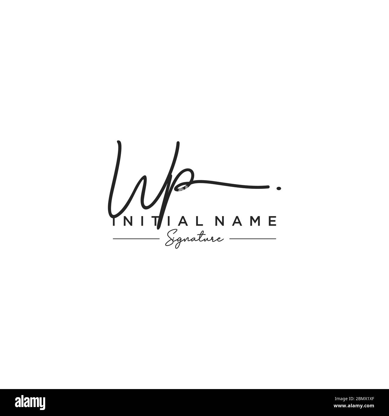 Wp letter design hi-res stock photography and images - Alamy