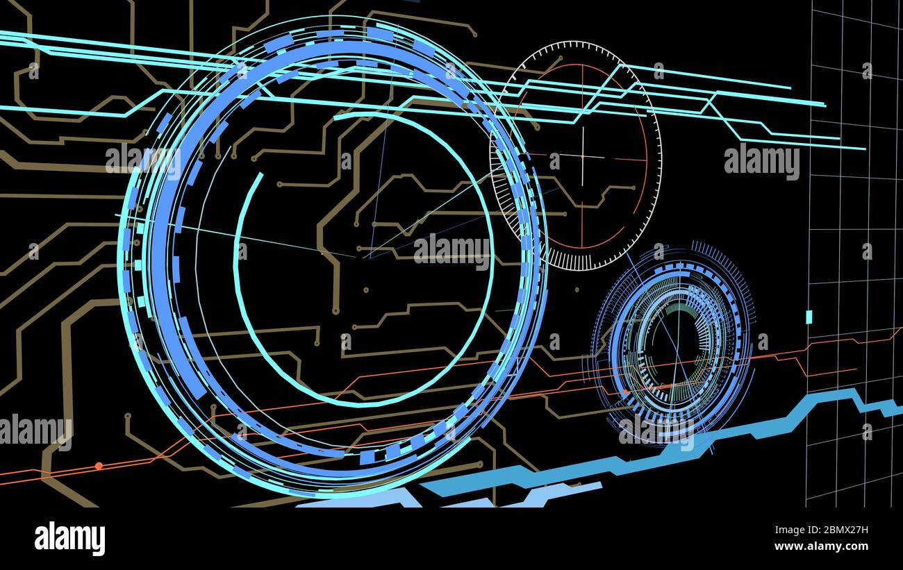 abstract futuristic background with circles Stock Photo - Alamy