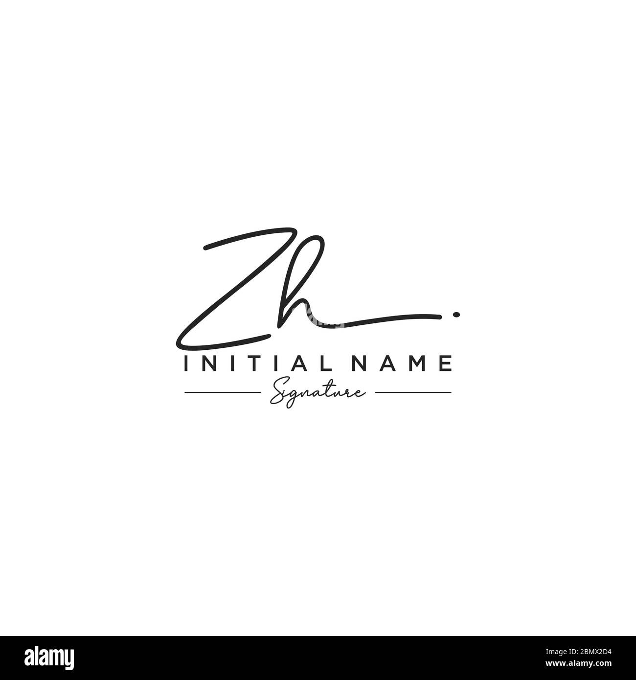 Letter zh logo hi-res stock photography and images - Alamy