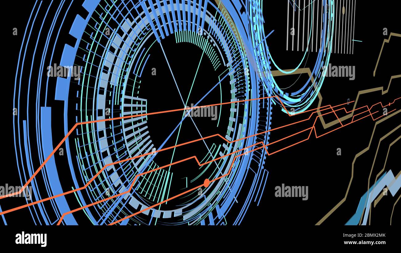 abstract futuristic background with circles Stock Photo - Alamy