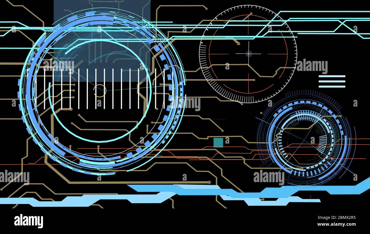 abstract futuristic background with circles Stock Photo - Alamy