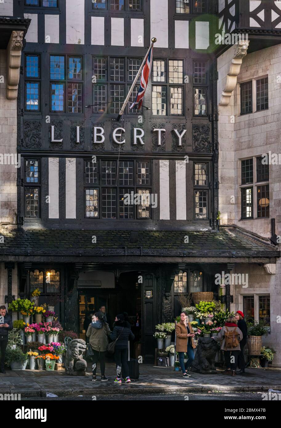 Liberty, department store in Great Marlborough Street,London Stock ...