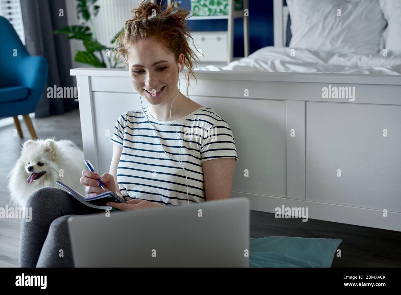 Close up video woman learning hi-res stock photography and images - Alamy